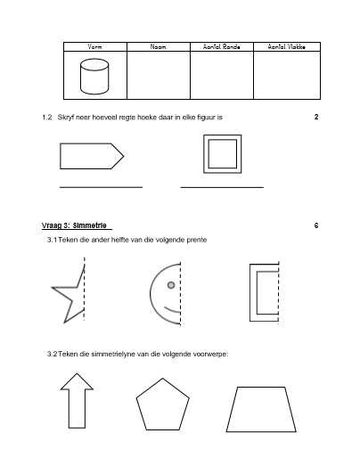 Graad 5 Vraestel 2 Wiskunde Kwartaal 4 - Juffrou 911