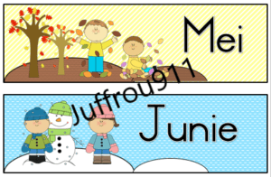 Maande van die jaar flitskaarte - Juffrou 911