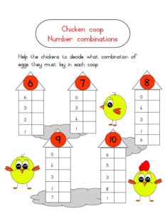 Number combinations (6-30) Chicken coop - Juffrou 911