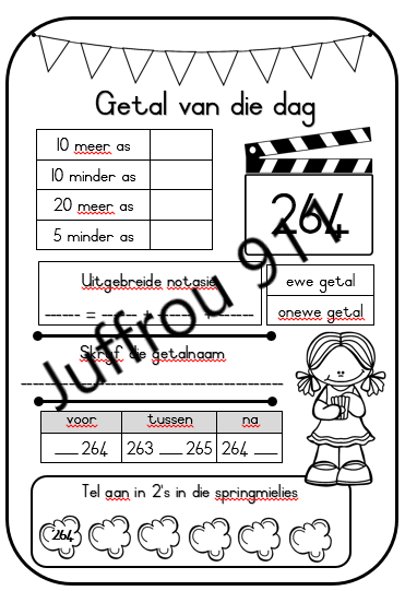Getal van die dag 100-500 - Juffrou 911