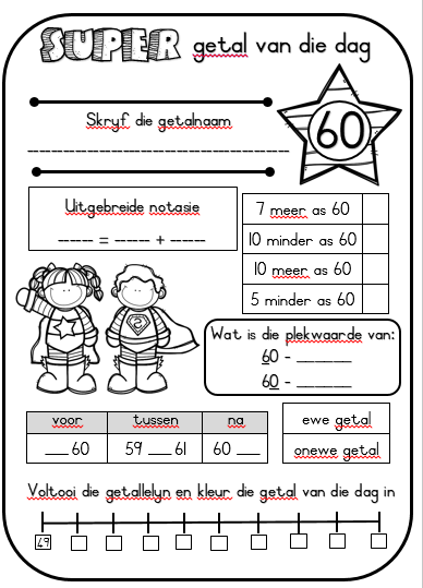 Getal van die dag 1-100 - Juffrou 911