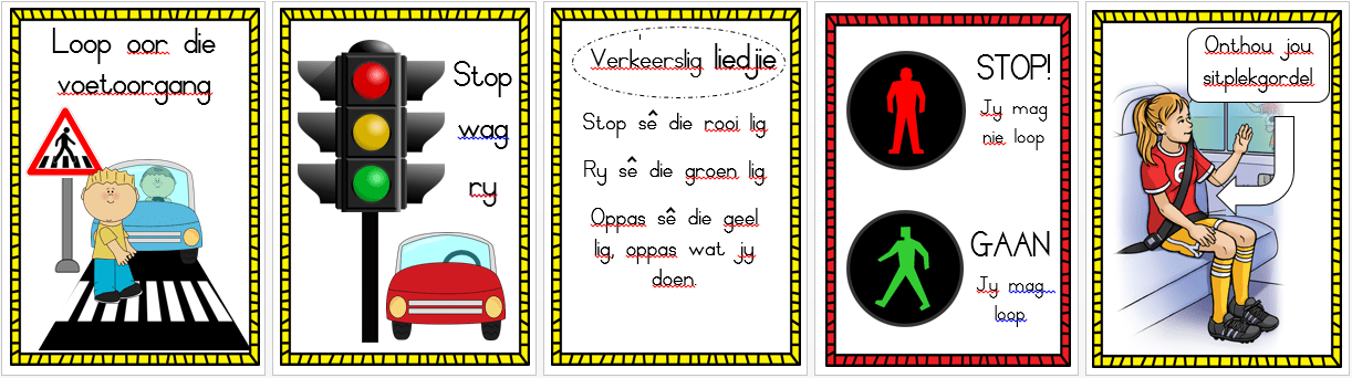 -Graad 2 Lewensvaardigheid muurkaarte KWARTAAL 3 - Juffrou 911