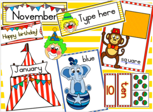 Circus theme bundle - Juffrou 911