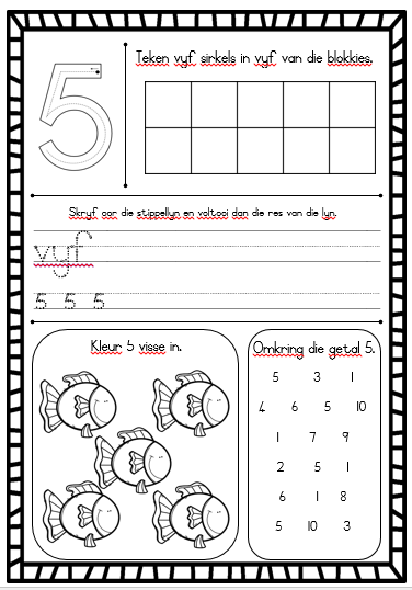 GRAAD 1 Wiskunde werkboek KWARTAAL 1 - Juffrou 911