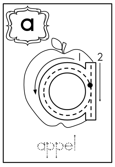 Alfabet oefening a-z kleinletters - Juffrou 911