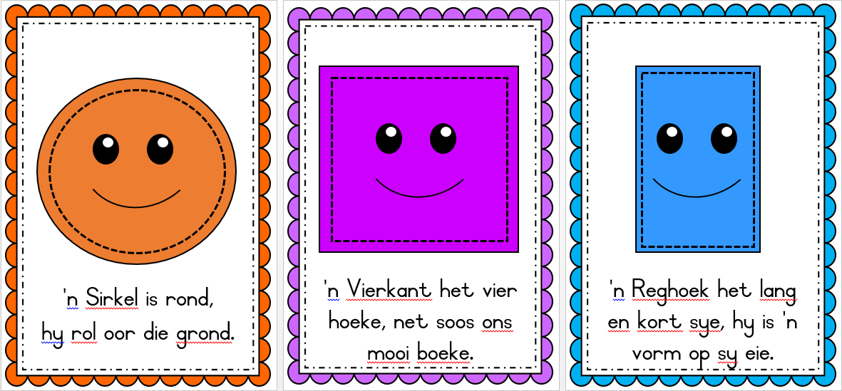 GRATIS! FREE! 2D vorms rympies - 2D shapes rhymes - Juffrou 911