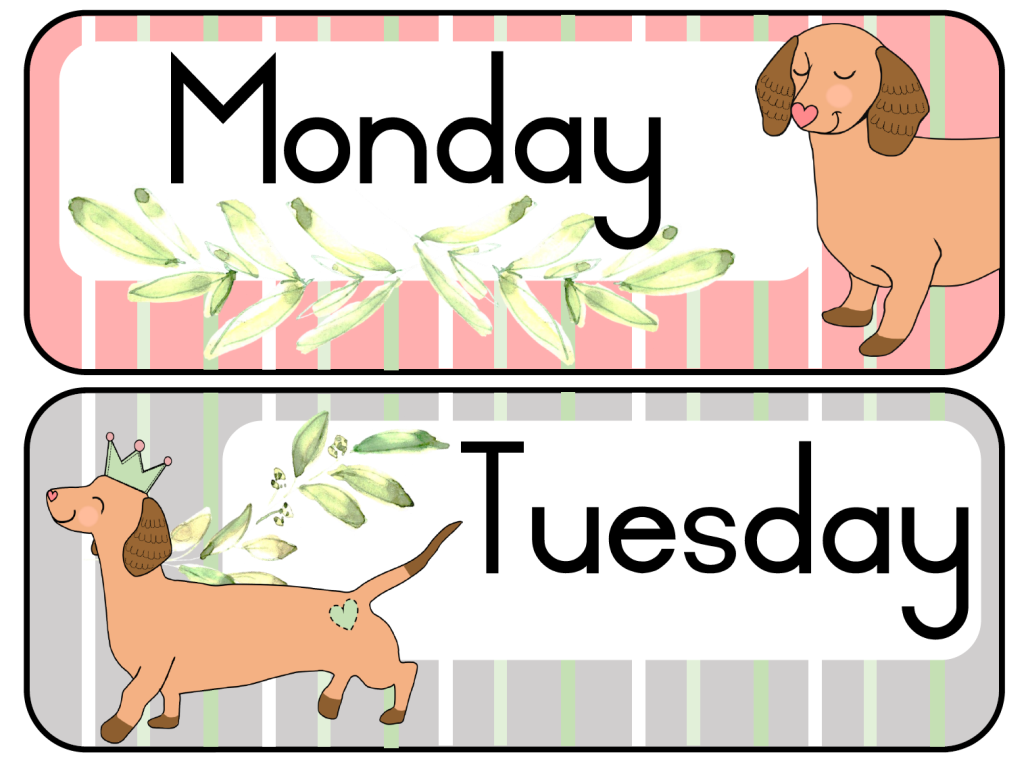 Dachshund classroom theme - Juffrou 911