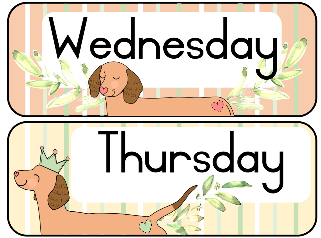 Dachshund classroom theme - Juffrou 911