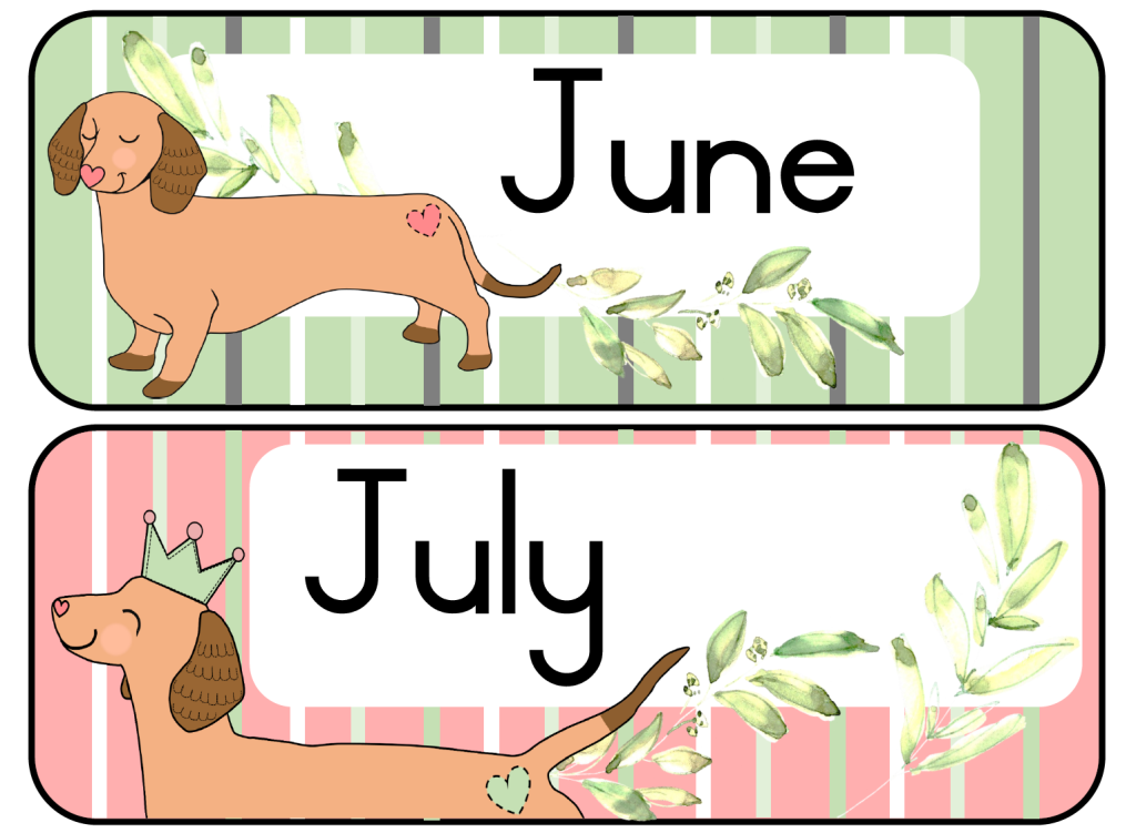 Dachshund classroom theme - Juffrou 911