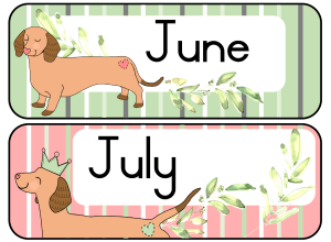 Dachshund classroom theme - Juffrou 911