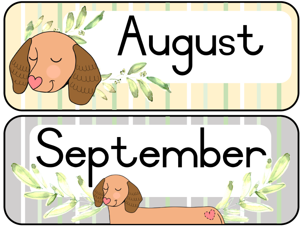 Dachshund classroom theme - Juffrou 911