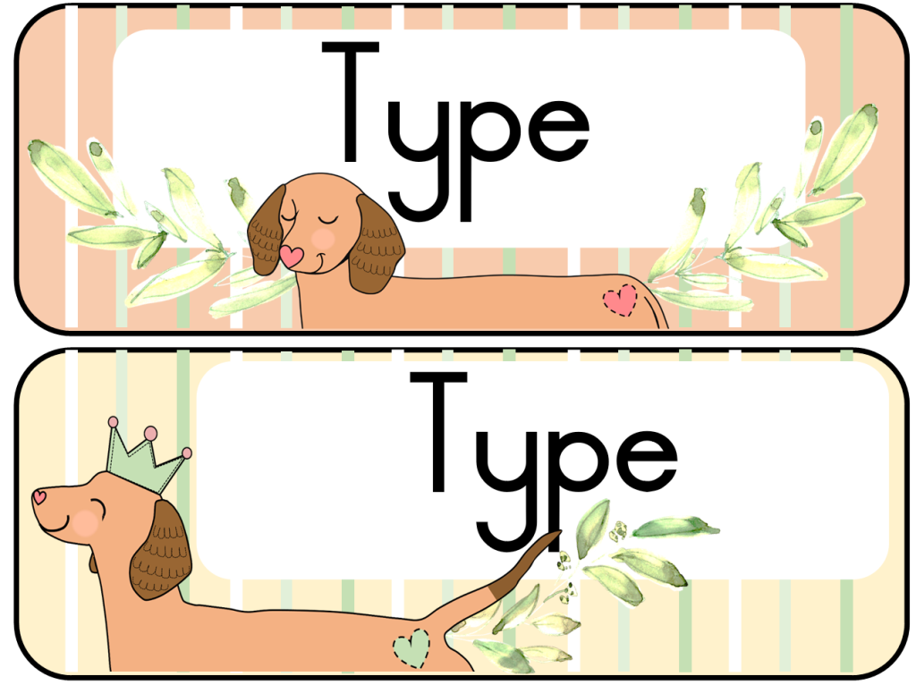 Dachshund classroom theme - Juffrou 911